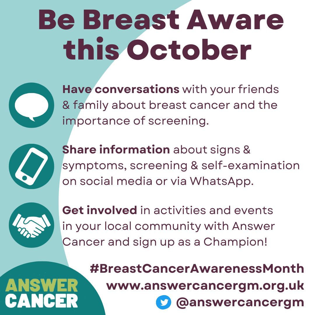 Be Breast Aware this October! - Answer Cancer