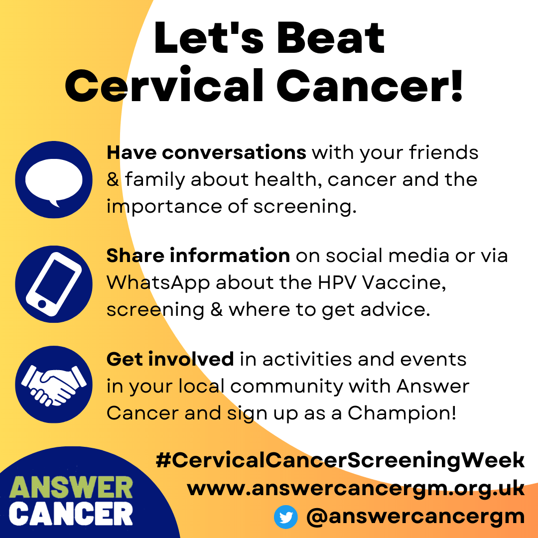 Cervical Cancer Screening Week - Answer Cancer